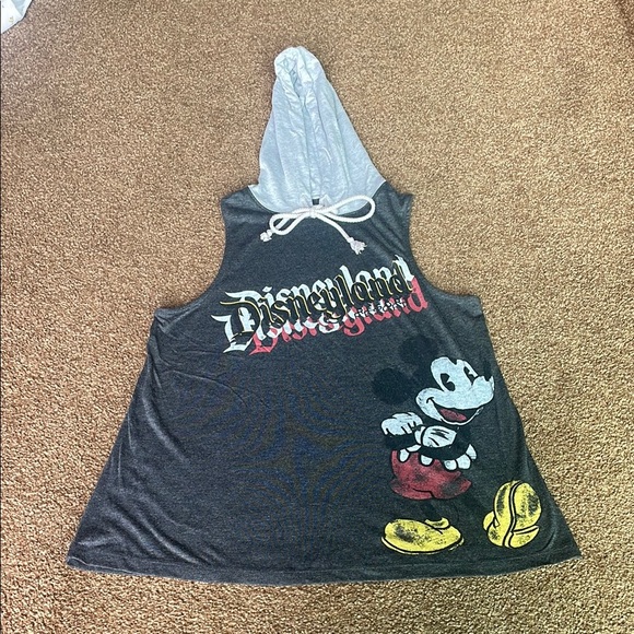 Disney | Tops | Disney Black And Gray Muscle Tee With Classic Mickey ...